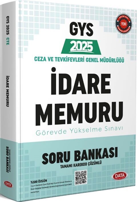 Data Yayınları 2025 Ceza ve Tevkifevleri Genel Müdürlüğü İdare Memuru GYS Soru Bankası ...