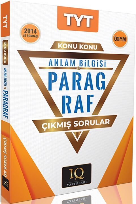 IQ Yayınları TYT Paragraf Çıkmış Sorular 2014 ve Sonrası,Kitapİşler ...