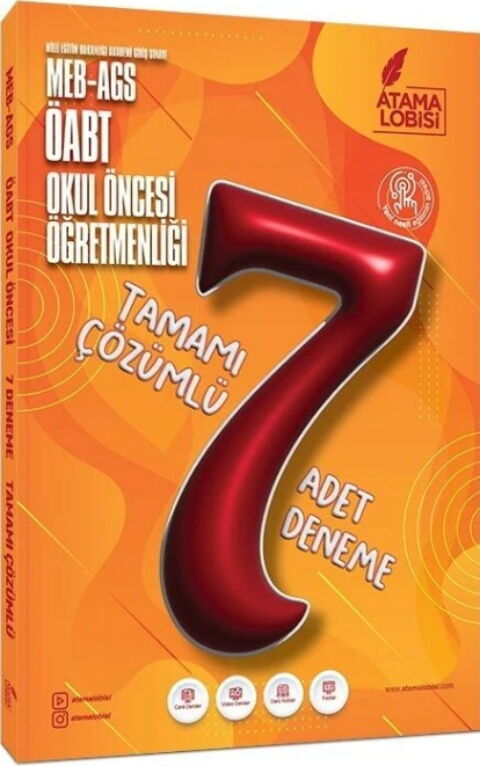 Atama Lobisi MEB AGS ÖABT Okul Öncesi Öğretmenliği 7 Deneme,Kitapİşler - İşler Kitabevleri Resmi ...