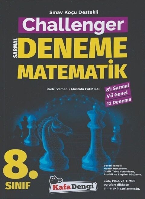 Kafa Dengi Yayınları 8. Sınıf Matematik Challenger Sarmal 12 Deneme,Kitapİşler - İşler ...