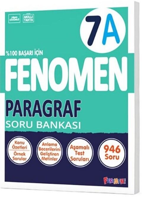 Fenomen Okul Yayınları 7. Sınıf Paragraf Fenomen A Soru Bankası ...