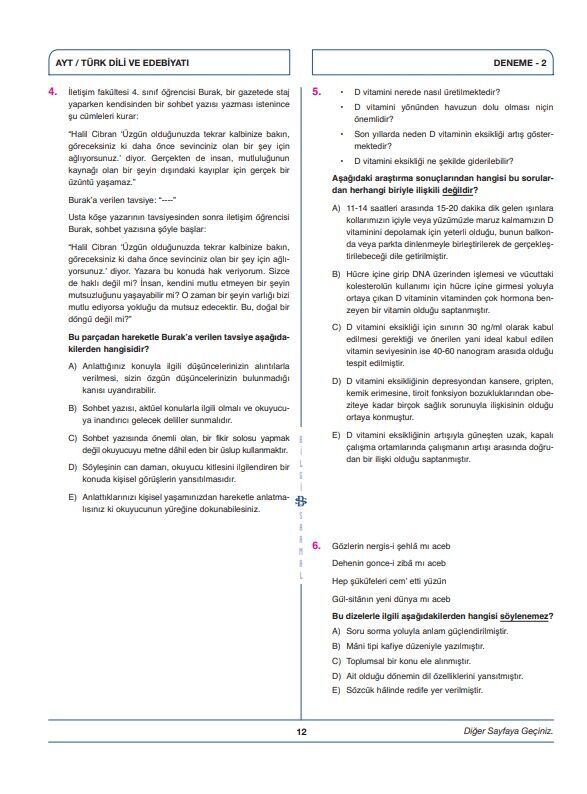 Bilgi Sarmal AYT Türk Dili ve Edebiyatı 25 x 24 Branş Denemeleri,Kitapİşler - İşler Kitabevleri ...